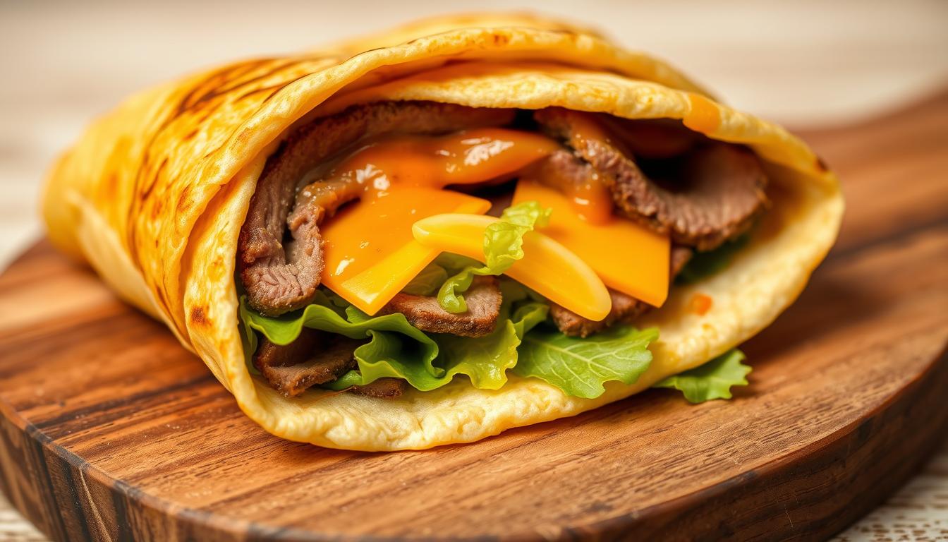 Delicious Beef Cheese Wrap - A Savory Delight